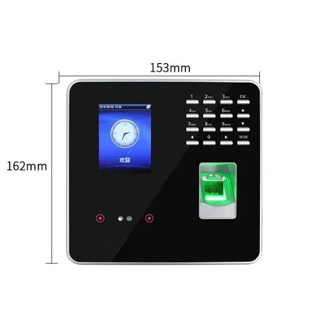 ZKTeco Biometric Face Recognition Fingerprint Time Card Machine, Attendance Machine with 4 Type ...