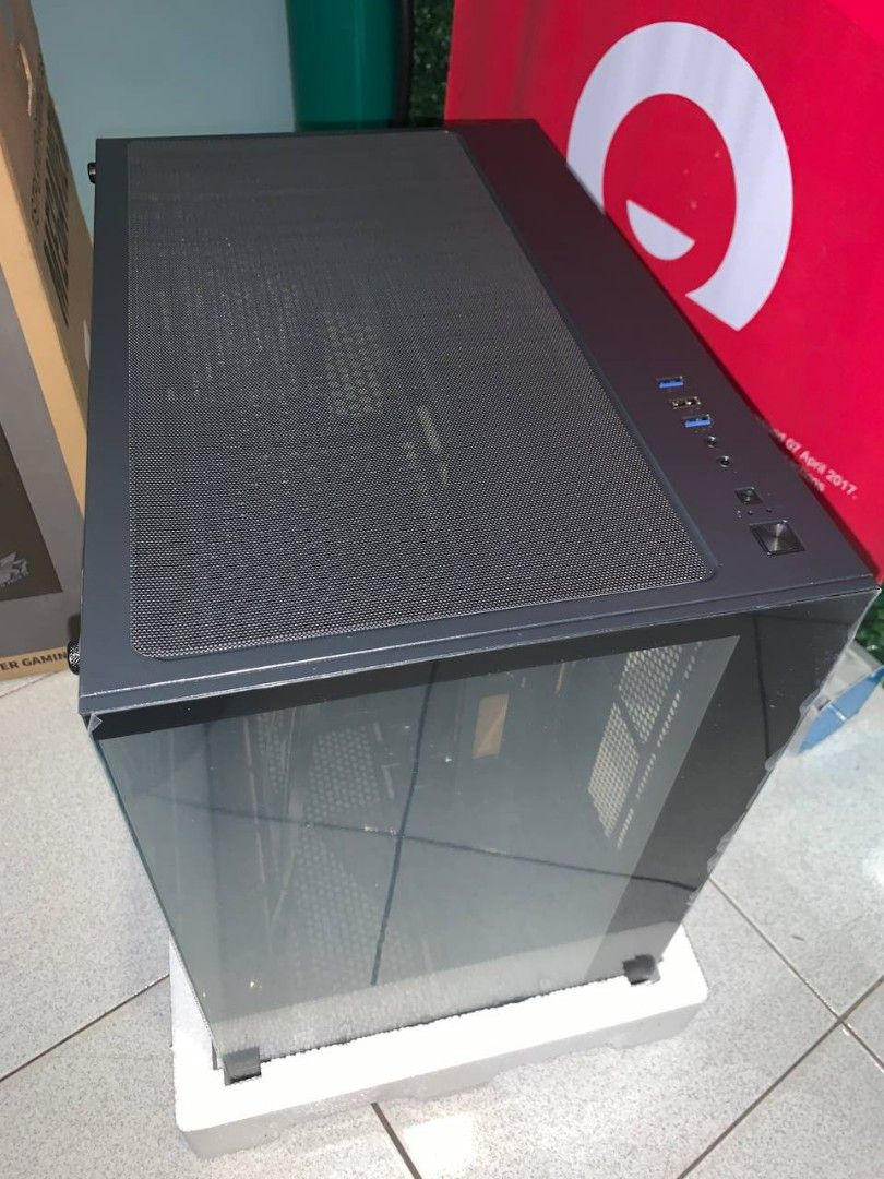 1STPLAYER Megaview MV8-TP ATX Gaming Case Tempered Glass Front Side ...