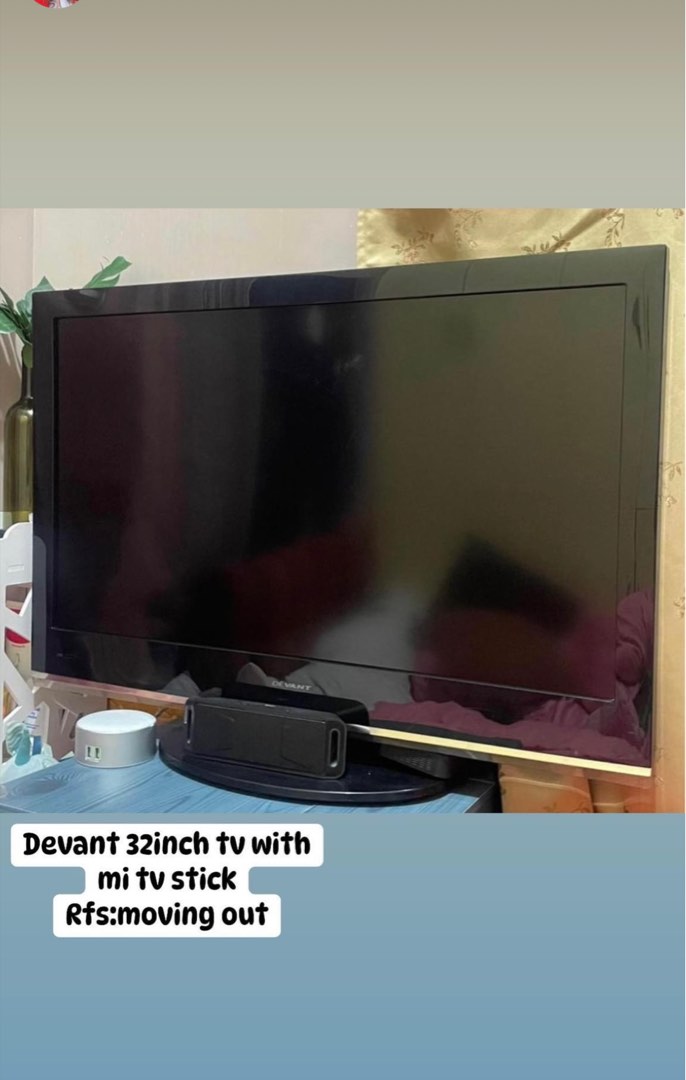 32 inch devant tv with Mi tv stick, TV & Home Appliances, TV ...