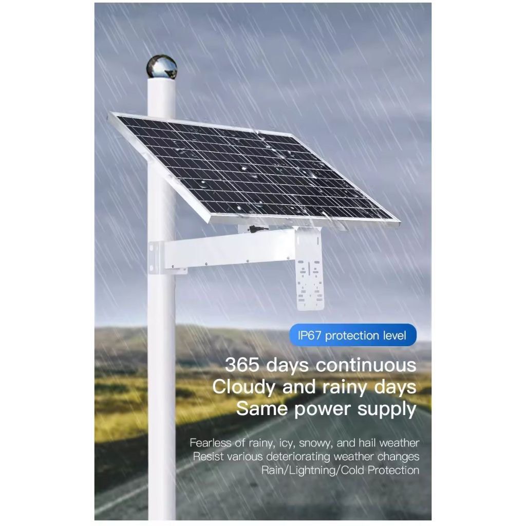 7-STAR* IP67 Solar Panel with Lithium Battery + 18650 Batteries Built ...