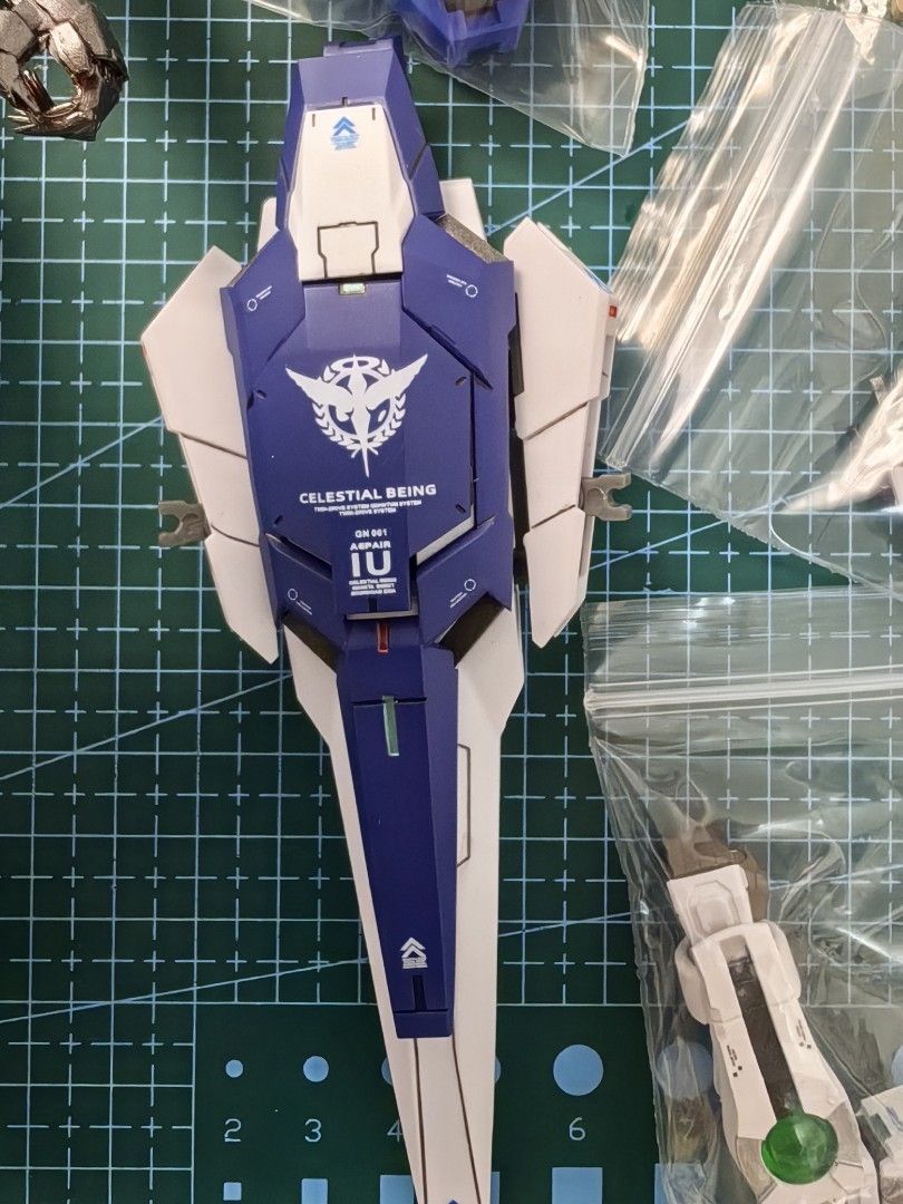 達達 能天使 Repair IV Exia R4 全噴塗上色模型完成品 送支架 非 Bandai RG MG HG, 興趣及遊戲, 玩具 ...