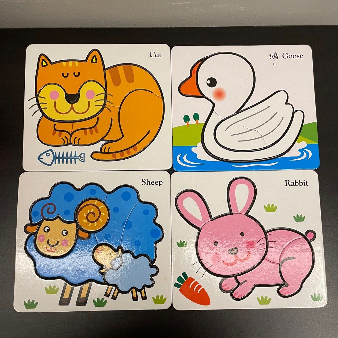 Animal Puzzle Set, Hobbies & Toys, Toys & Games on Carousell
