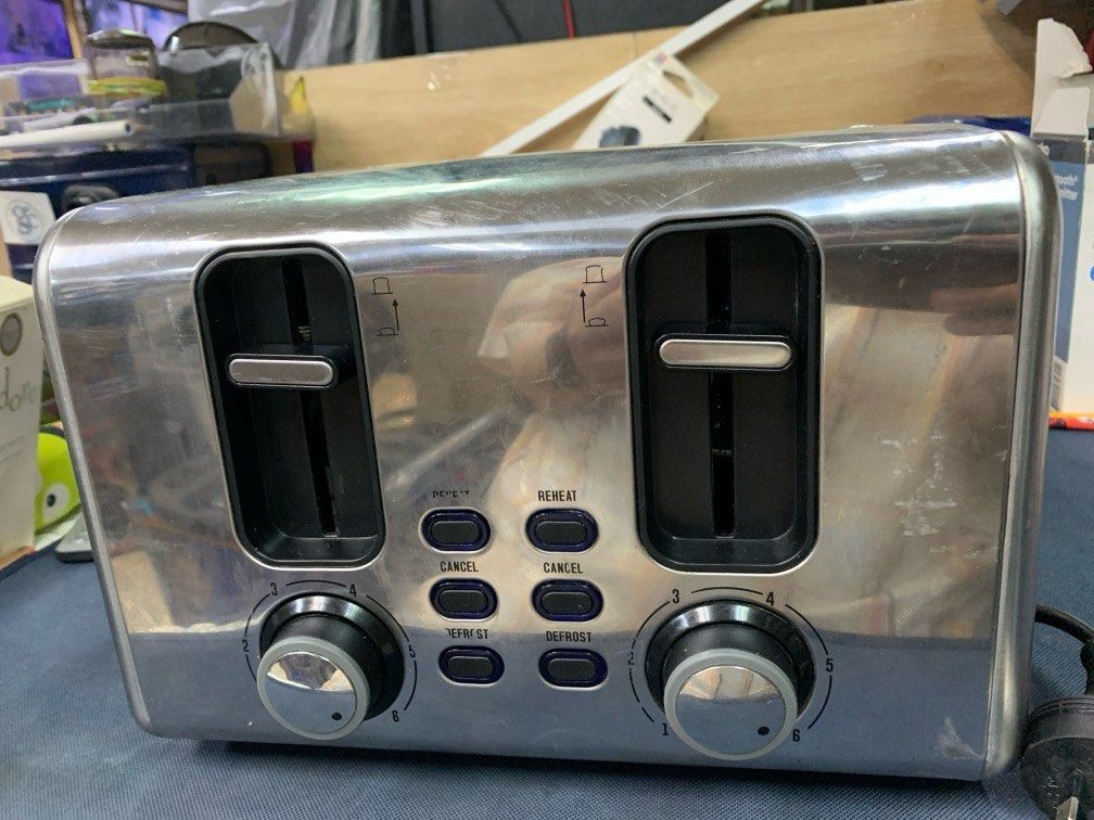 Anko stainless 4 Slice Toaster -220volts, TV & Home Appliances, Kitchen ...