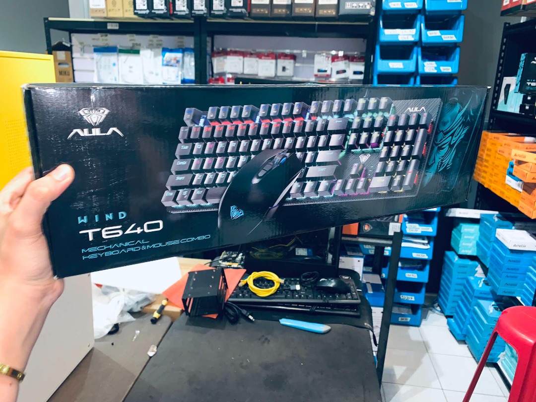 Aula T640 Wind Mechanical Gaming Keyboard & Mouse Combo Wired ...