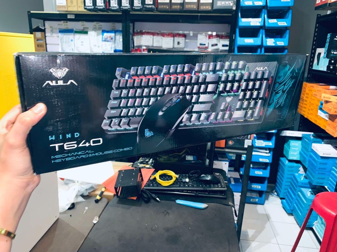 Aula T640 Wind Mechanical Gaming Keyboard & Mouse Combo Wired ... Aula T640 Wind Mechanical Gaming Keyboard & Mouse Combo Wired ...