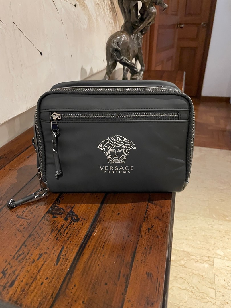 Authentic Versace toiletry travel bag on Carousell