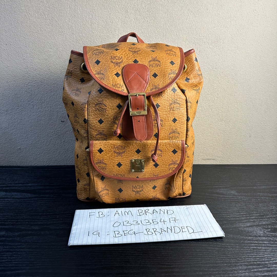 Backpacks mcm, Women's Fashion, Bags & Wallets, Backpacks on Carousell
