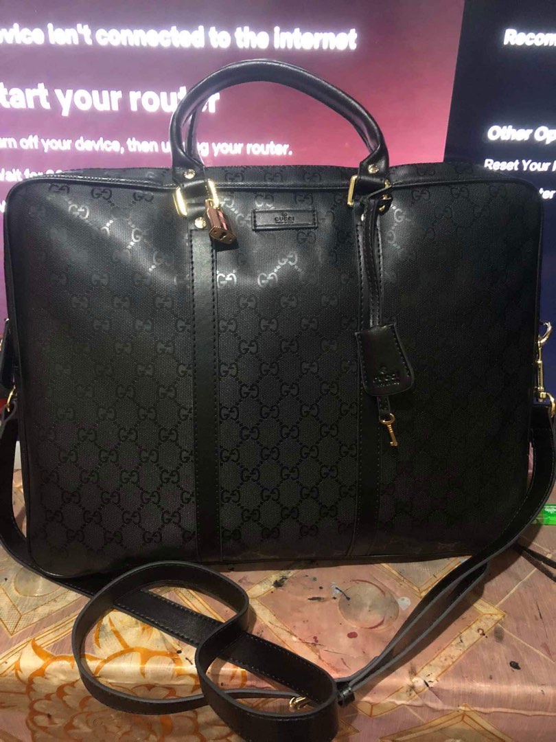(Coded) Gucci Laptop Bag, Luxury, Bags & Wallets on Carousell