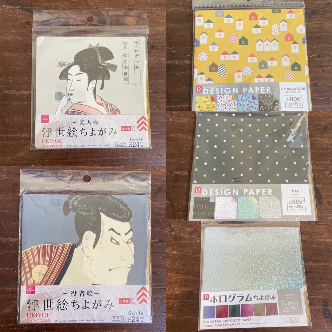 DAISO Chiyogami / Origami paper, Hobbies & Toys, Stationary & Craft ...