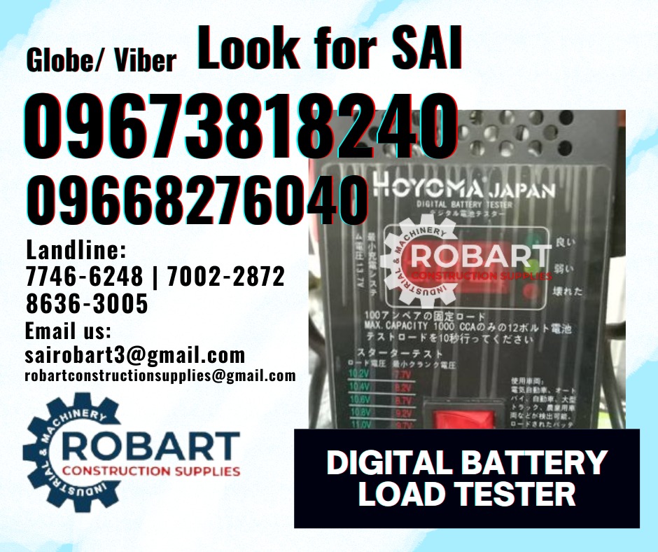 Digital Battery Load Tester, Commercial & Industrial, Construction ...