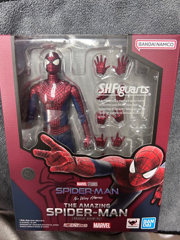 新淨齊件有啡盒(冇display過) SHF Marvel Spiderman No way Home-Andrew Version ...