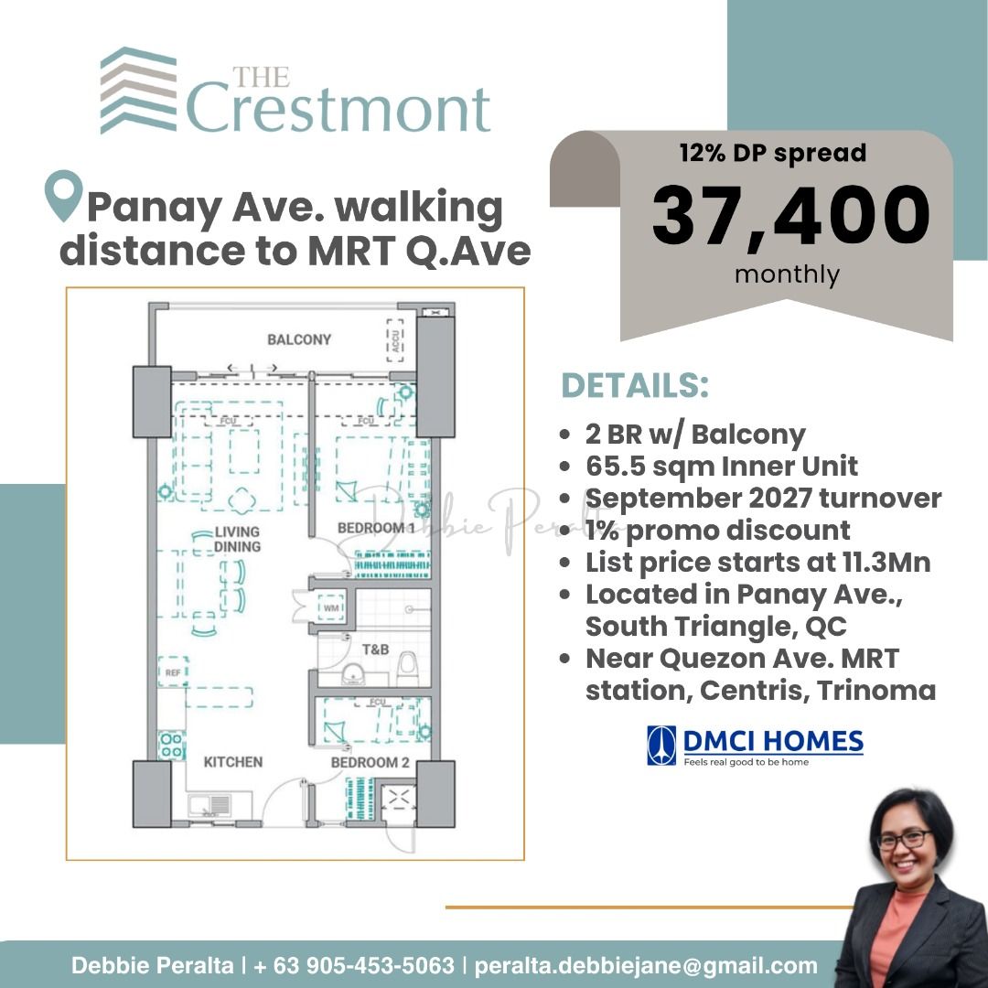 DMCI Preselling Condo in Panay Ave. near MRT Quezon Ave. Centris ...