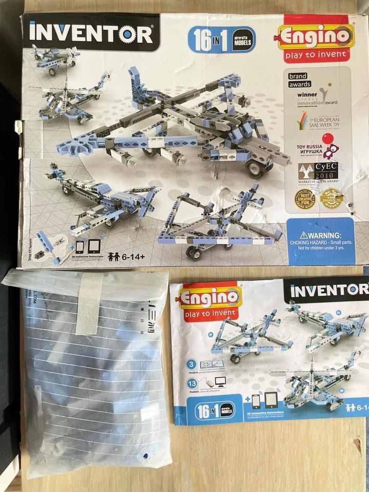 Engino Mega Inventor Aircraft 16-in-1 Engineering Kit (140 pieces ...