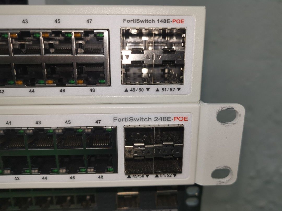 Fortinet Fortiswitch 148E-POE, 248E-POE poe+ Switch 48 port, 電腦＆科技, 商務用 ...