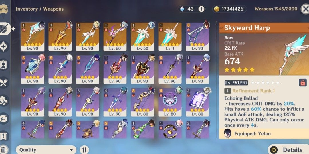 Genshin impact AR60 + Honkai star rail hsr TL70 endgame account, Video ...
