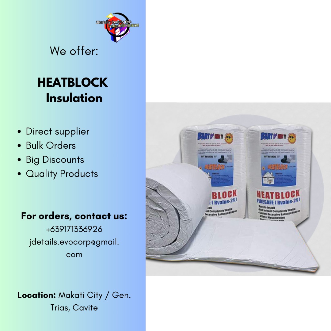 HEATBLOCK Insulation (5 meters), Commercial & Industrial, Construction ...