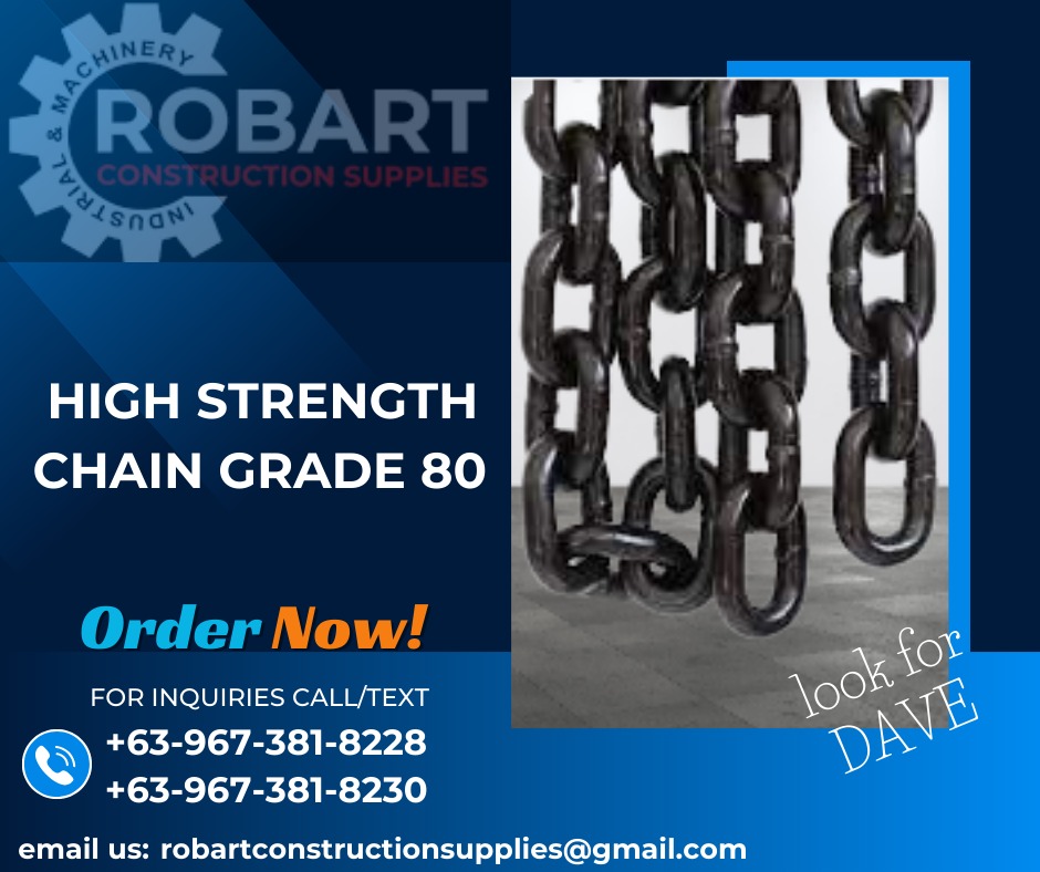 HIGH STRENGTH CHAIN GRADE 80, Commercial & Industrial, Industrial ...