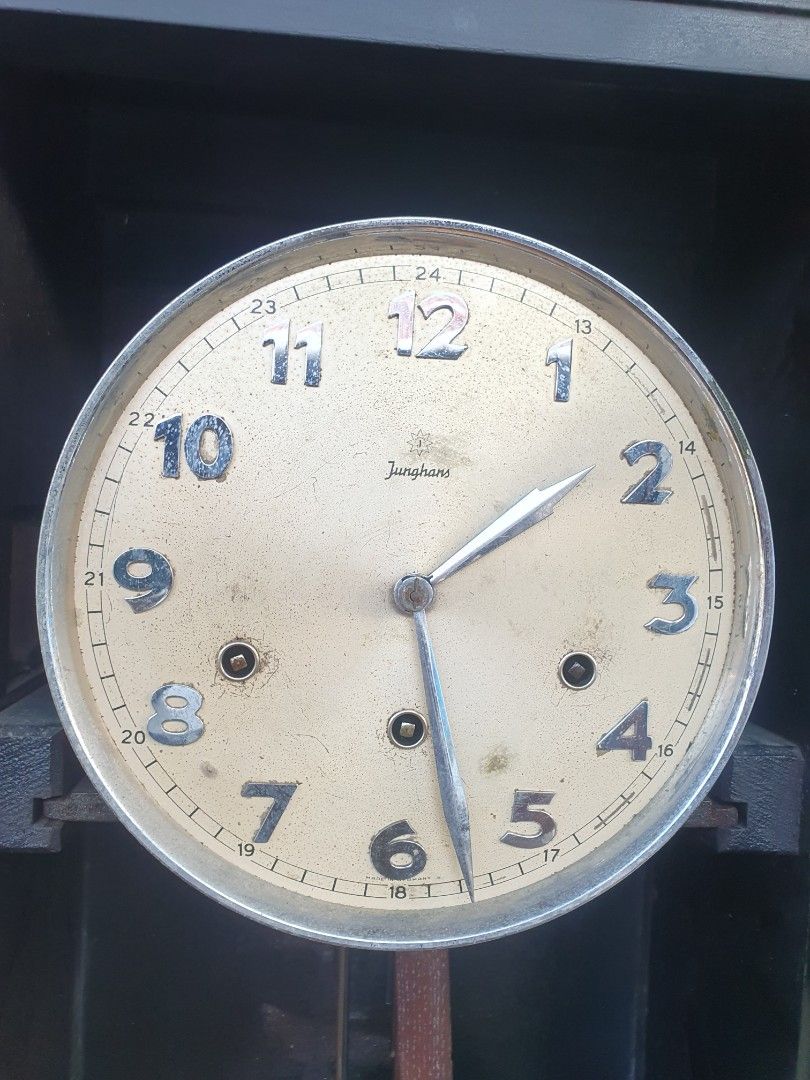 jam dinding junghans w64 made in germany normal jumbo, Antik, Jam ...