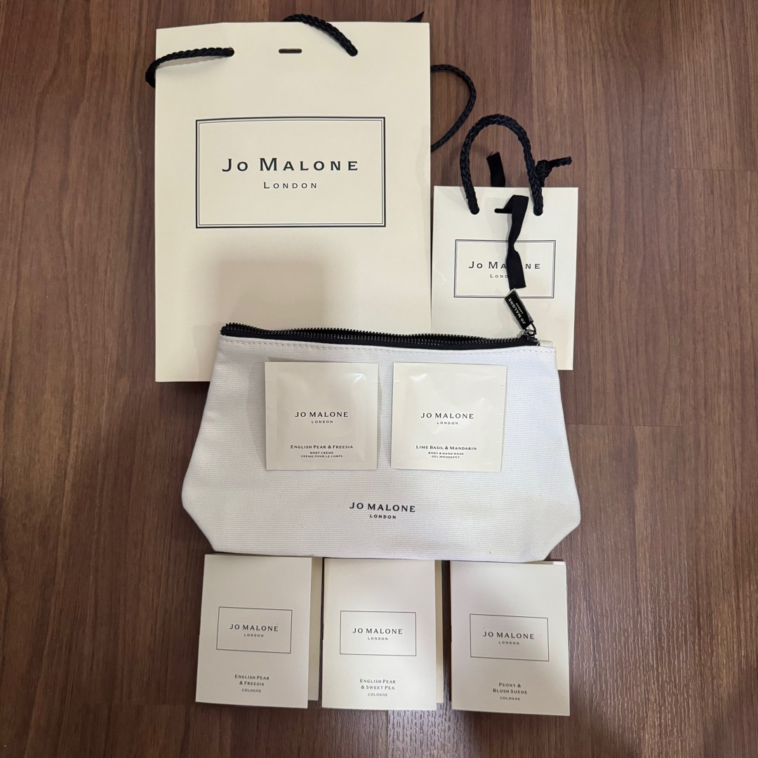 Jo Malone Perfume Samples + Pouch, Beauty & Personal Care, Fragrance ...
