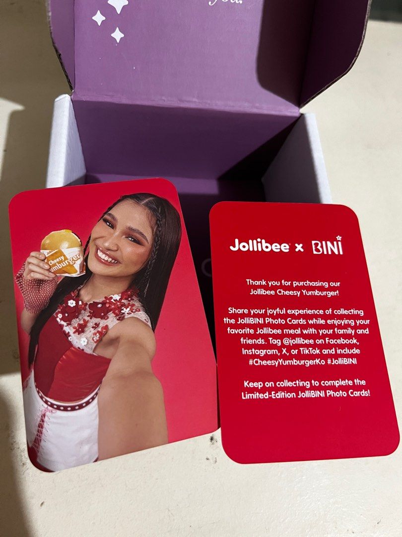 Jollibee x BINI Photocard Jhoanna 🍔, Hobbies & Toys, Memorabilia ...