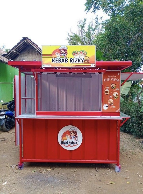 Jual Gerobak Jualan Box Container Box Kontener Box Cafe Berjalan Warung ...