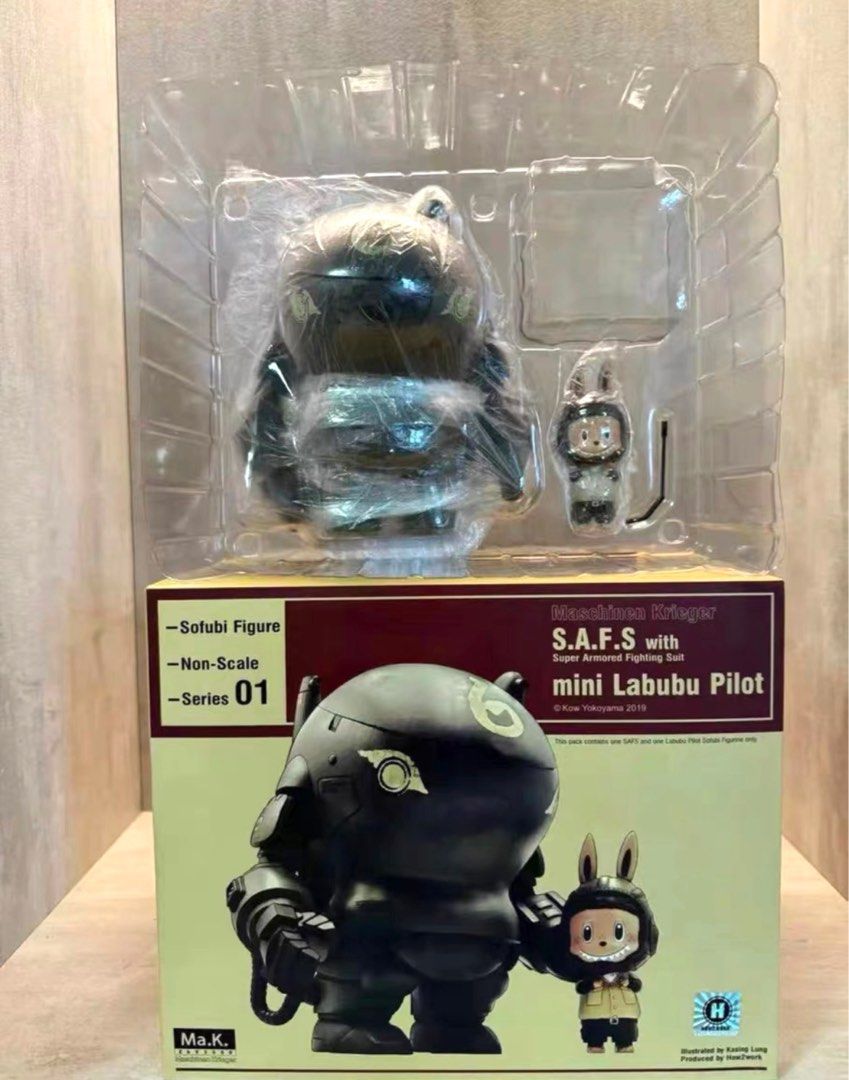 Labubu 機甲一代 初代 橫山宏 zimomo pilot, 興趣及遊戲, 玩具 & 遊戲類 - Carousell
