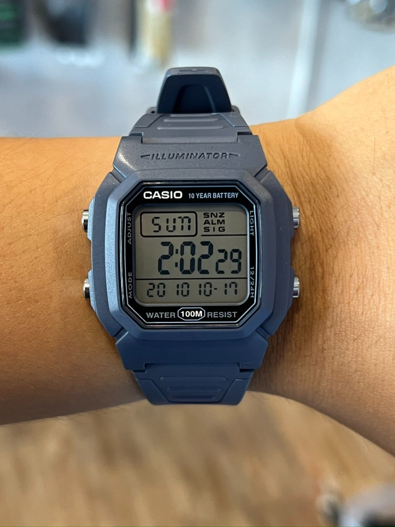 LEGIT CASIO WATCH - W-800H-2A COMPLETE PACKAGE, Men's Fashion, Watches ...