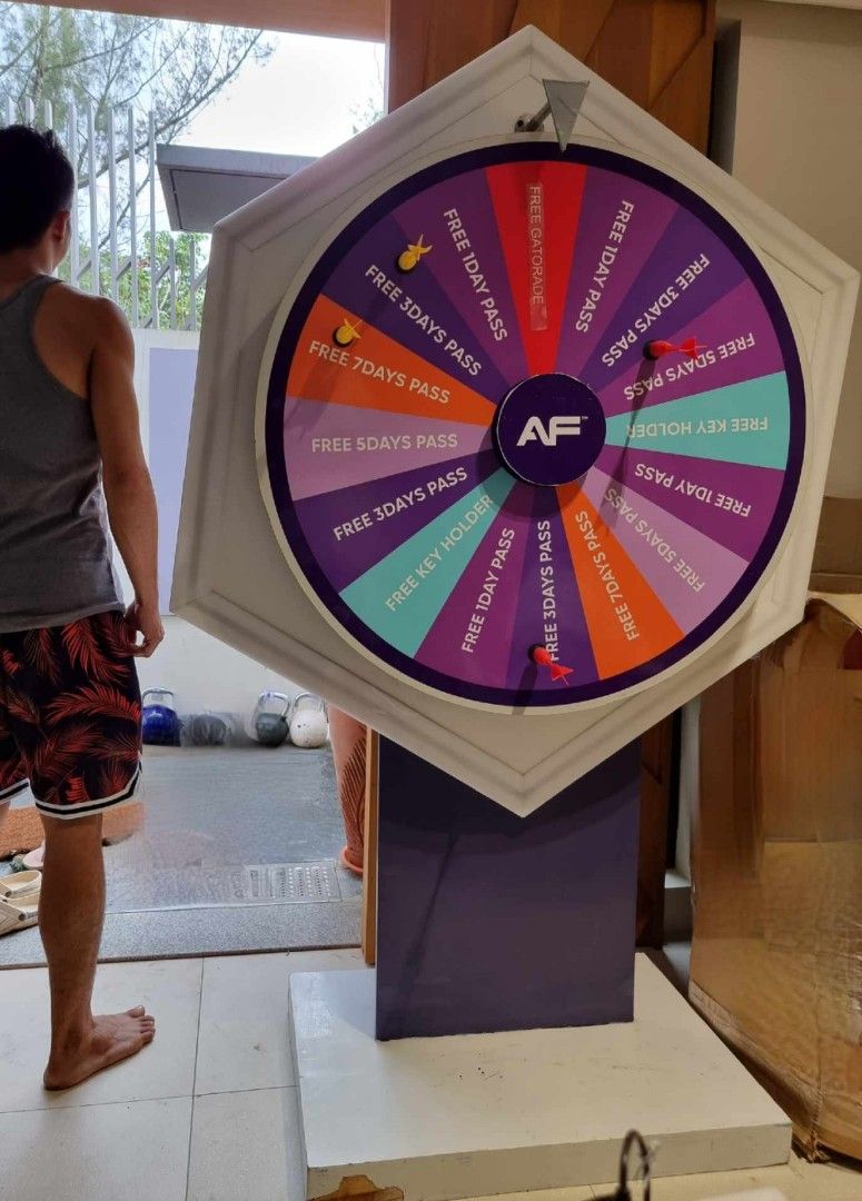 Life Size Roleta Raffle Draw Tambiolo Heavy Duty Spinning Prize Wheel ...