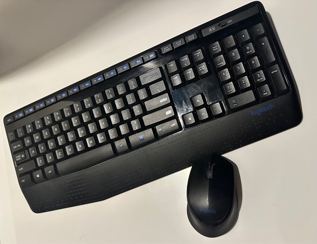 Logitech Keyboard w/ Palm Rest and Mouse Set, Computers & Tech, Parts ...