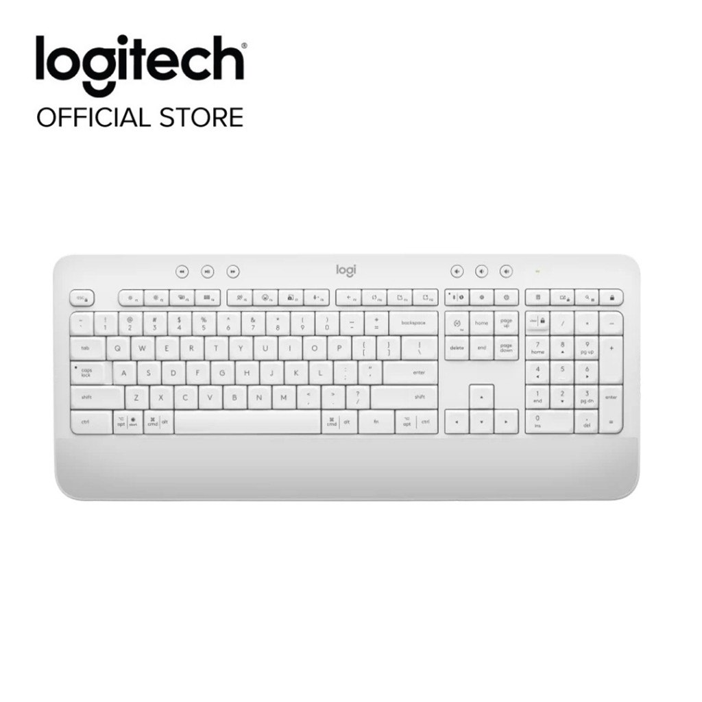 Logitech Signature K650 Comfort Full-Size Wireless Keyboard with Wrist ...