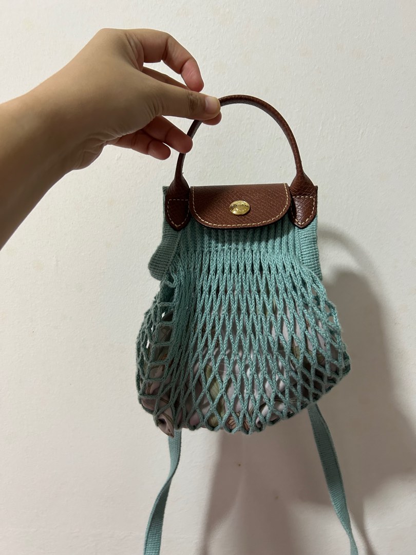 Longchamp Le Pliage Filet XS Mesh in Blue, Luxury, Bags & Wallets on ...
