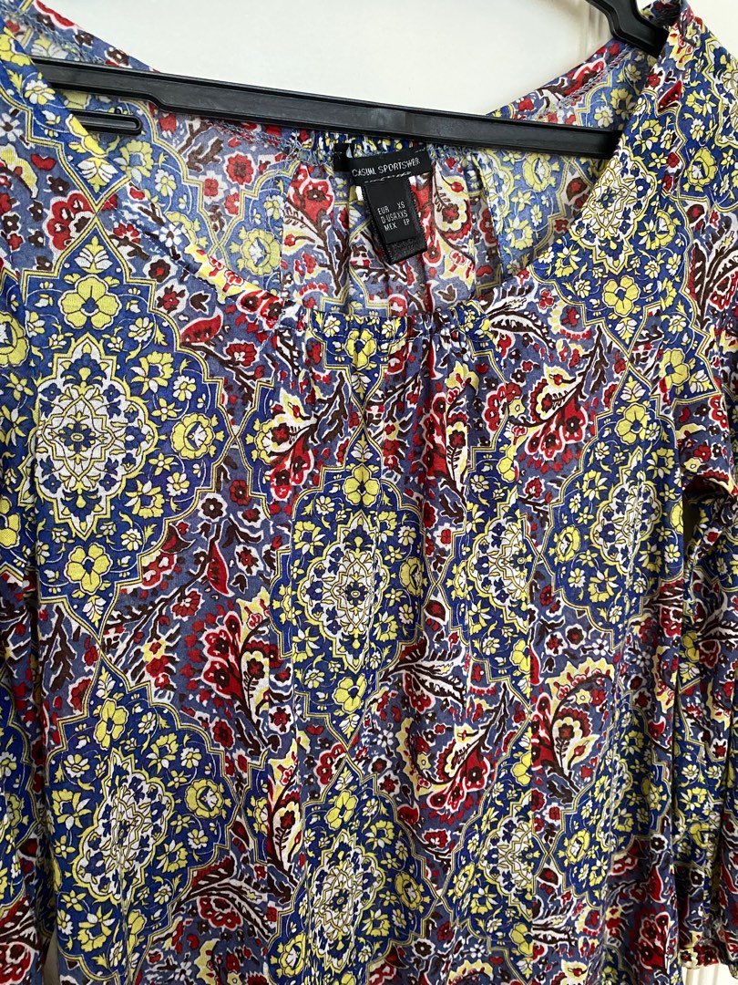 MANGO Boho Cover up, Women's Fashion, Tops, Blouses on Carousell