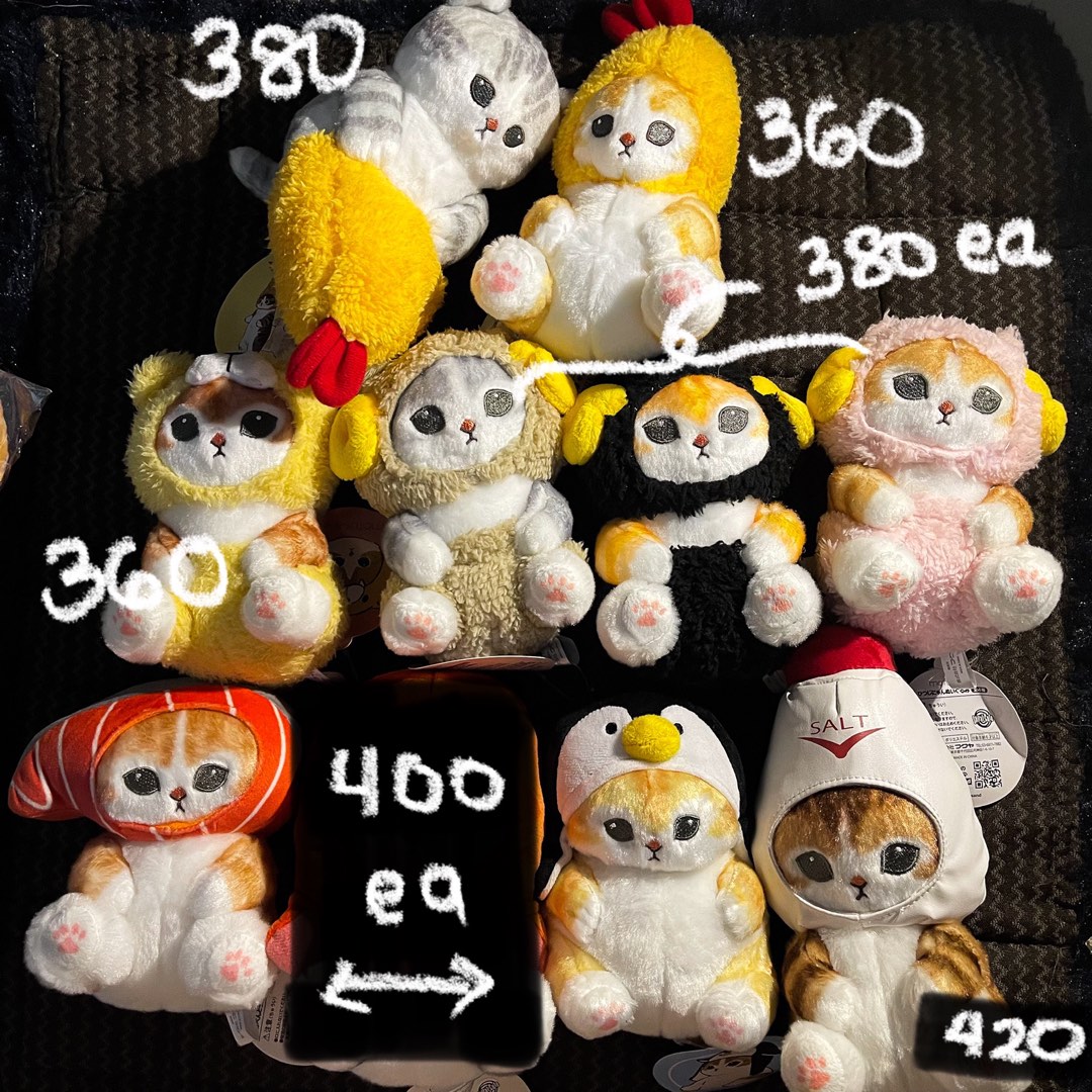 Mofusand plush and charms, Hobbies & Toys, Toys & Games on Carousell