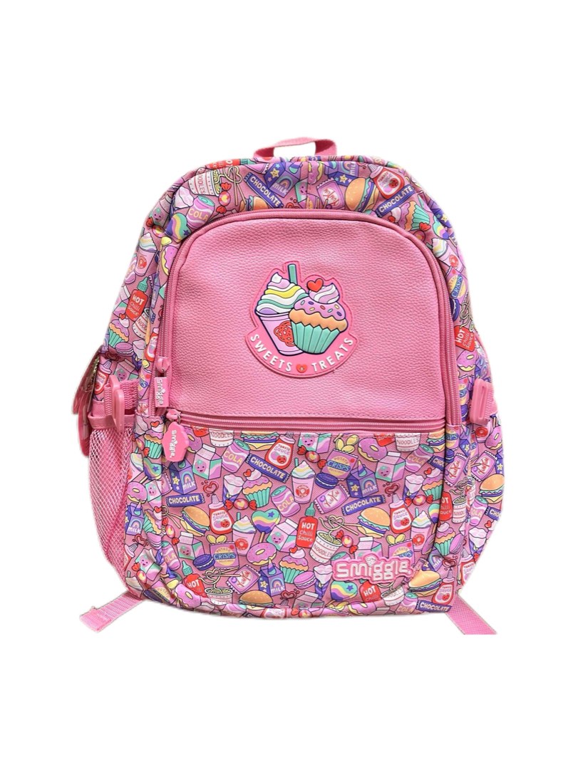 Original Smiggle Pink Sweets Treats Design Junior Backpack - Kinder ...