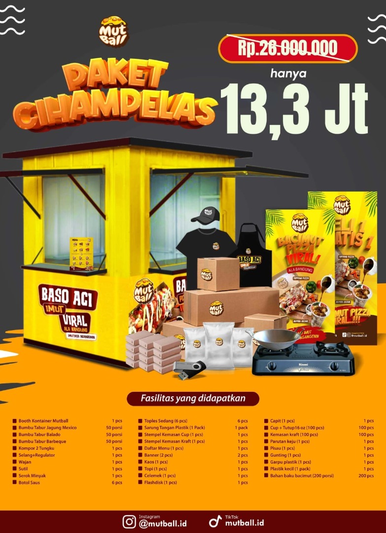 Paket usaha bacimut muttbal bandung viral, Makanan & Minuman, Makanan ...