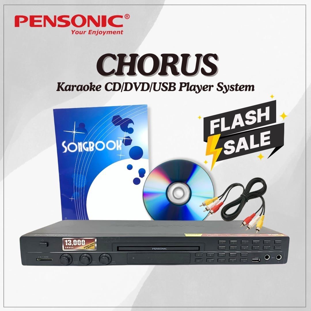 PENSONIC CHORUS CD/DVD/USB SD Card Karaoke Player System with over ...