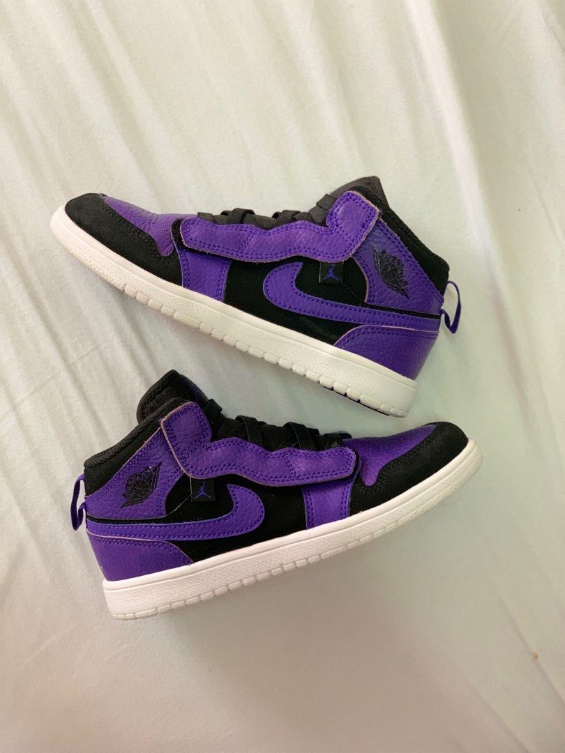 PRESCHOOL NIKE AIR JORDAN 1 MID ALT BLACK CONCORD VELCRO 20cm, Babies ...