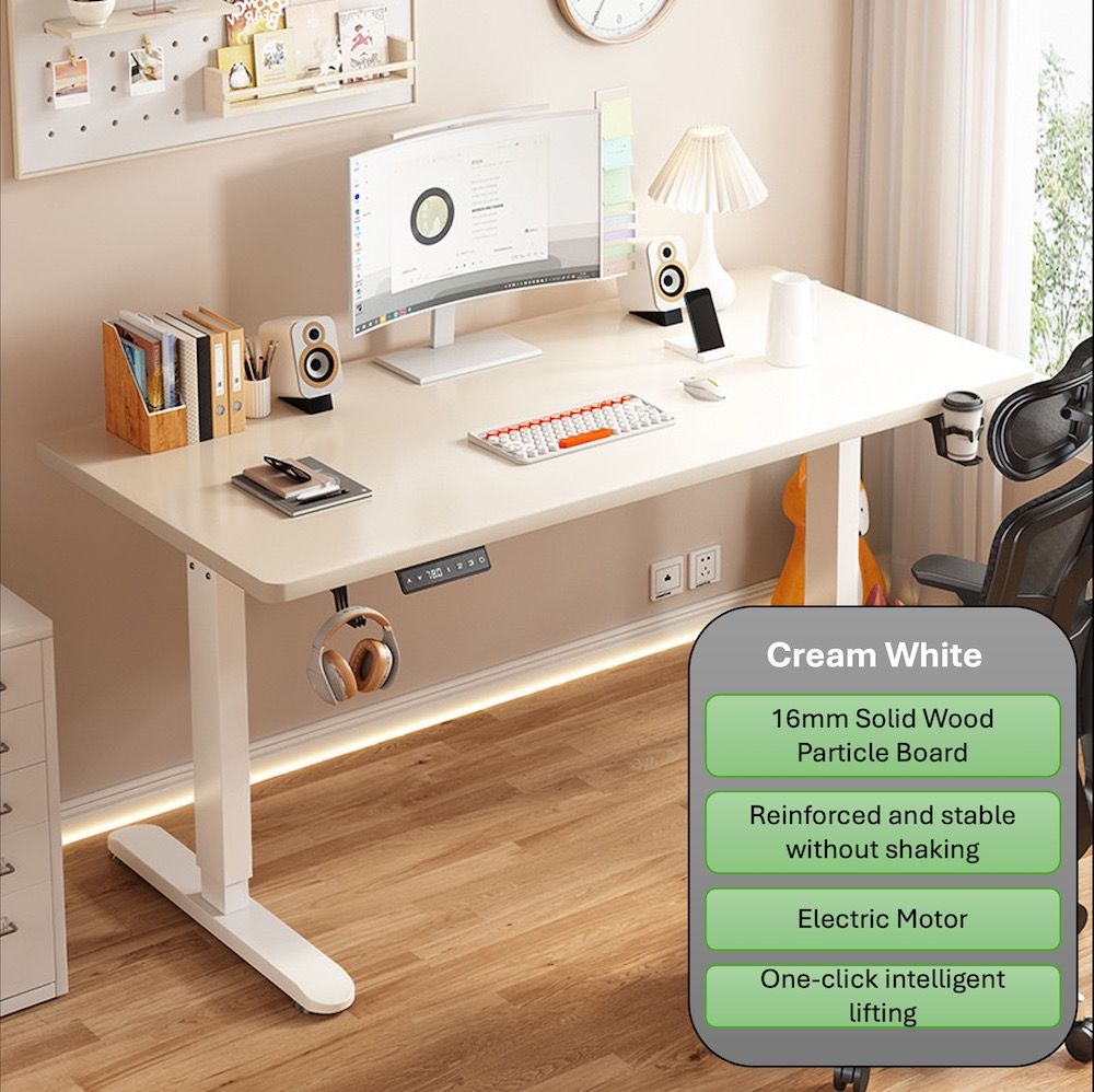 [Ready Stock] Electric Height Adjustable Table Ergonomic Standing Desk ...