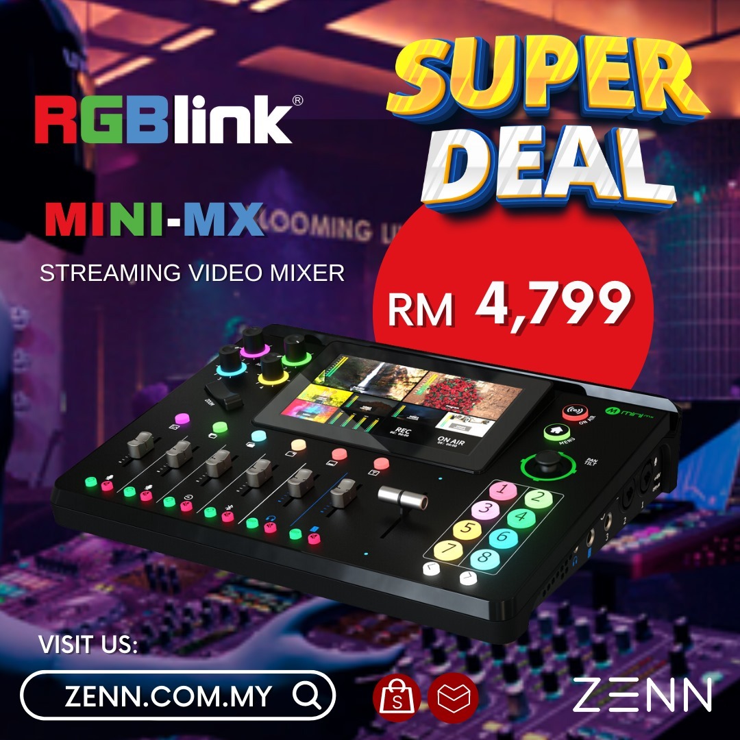 RGBlink Mini-MX Streaming Video Mixer Switcher For Live Streaming ...