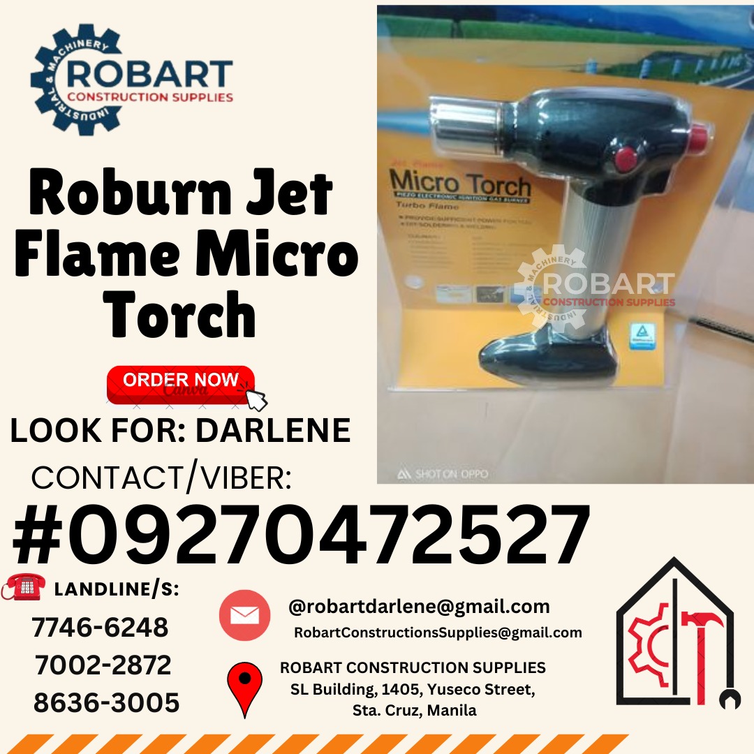Roburn Jet Flame Micro Torch, Commercial & Industrial, Construction ...