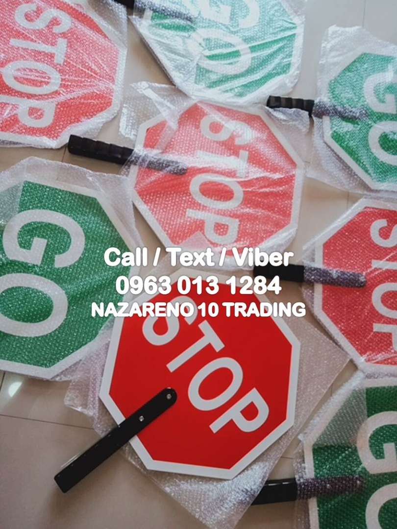Safety Stop And Go Steel STOP AND GO SIGN, Commercial & Industrial ...