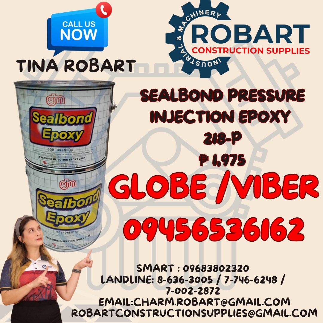 Sealbond Pressure Injection Epoxy 218-P, Commercial & Industrial ...