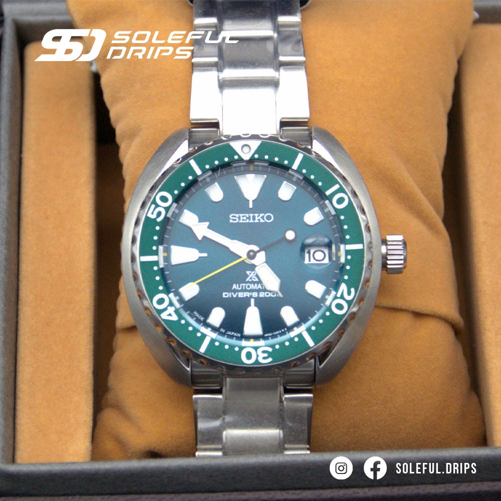 Seiko Mini Turtle 'Green' JDM Exclusive, Men's Fashion, Watches ...