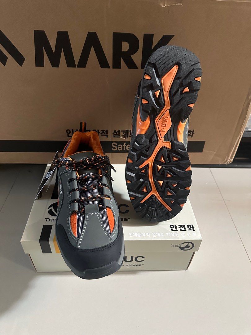 Sepatu Safety Shoes Sneakers Proyek Lapangan Pabrik, Fesyen Pria ...