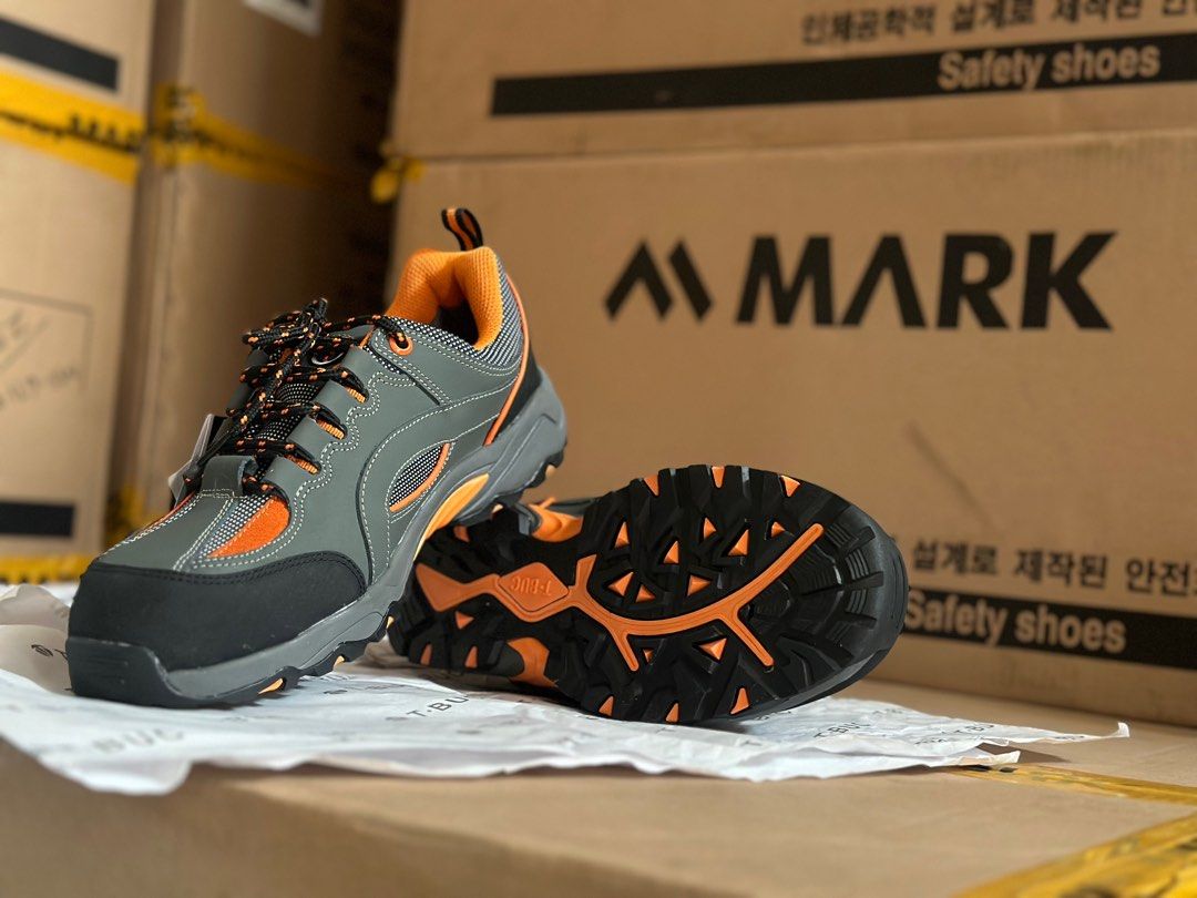 Sepatu Safety Shoes Sneakers Proyek Lapangan Pabrik, Fesyen Pria ...