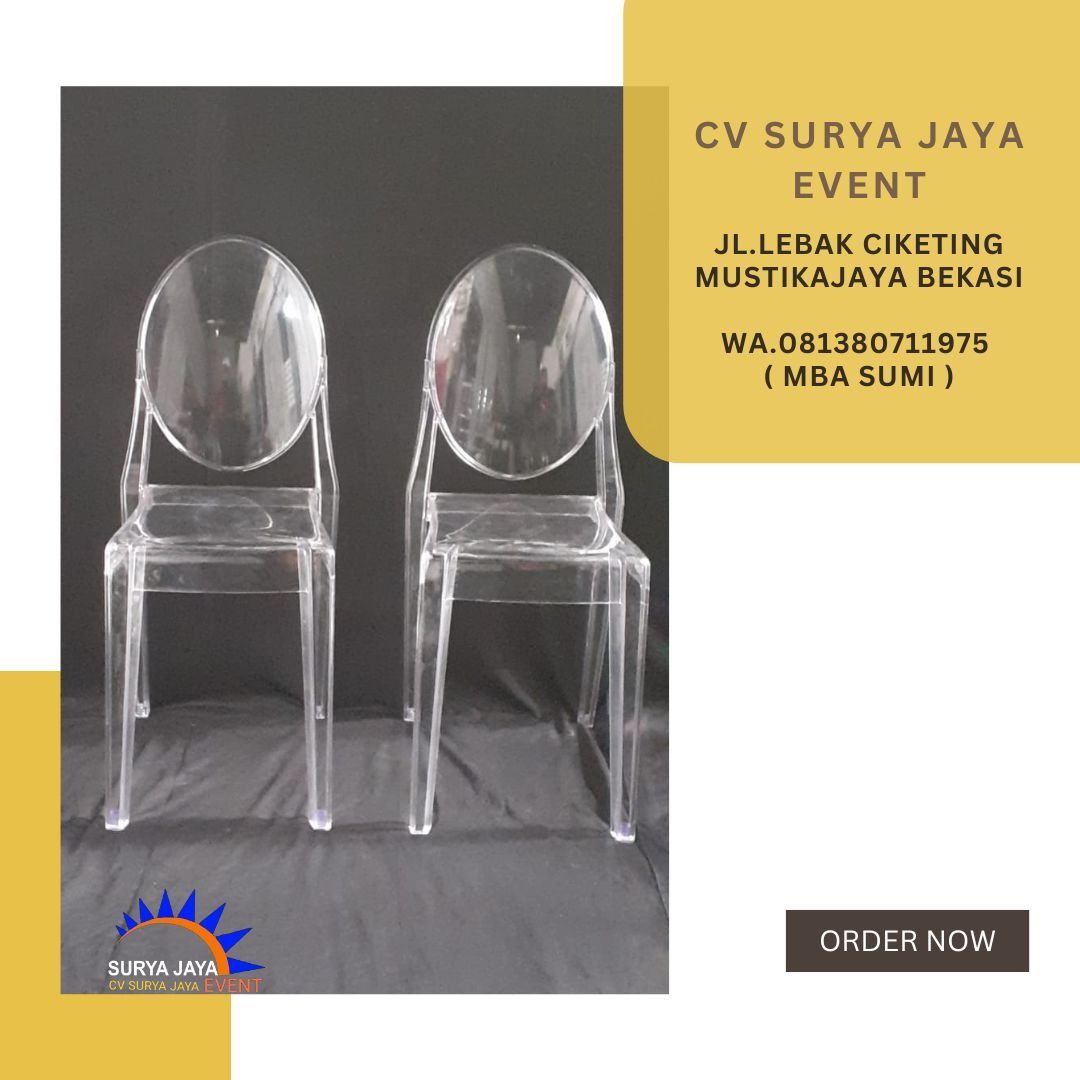 Sewa Kursi Ghost Acrylic Bening Kualitas Terbaik Di Jakarta, Jasa, Lainnya di Carousell