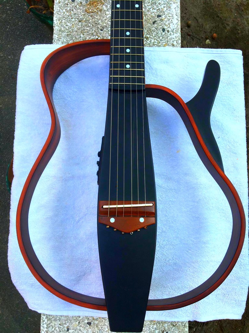 Skeleton silent Guitar with fishman pick up, Hobbies & Toys, Music ...