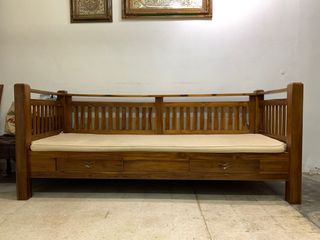 Sofa jati tua king, Furniture & Home Living, Furniture, Sofas on Carousell