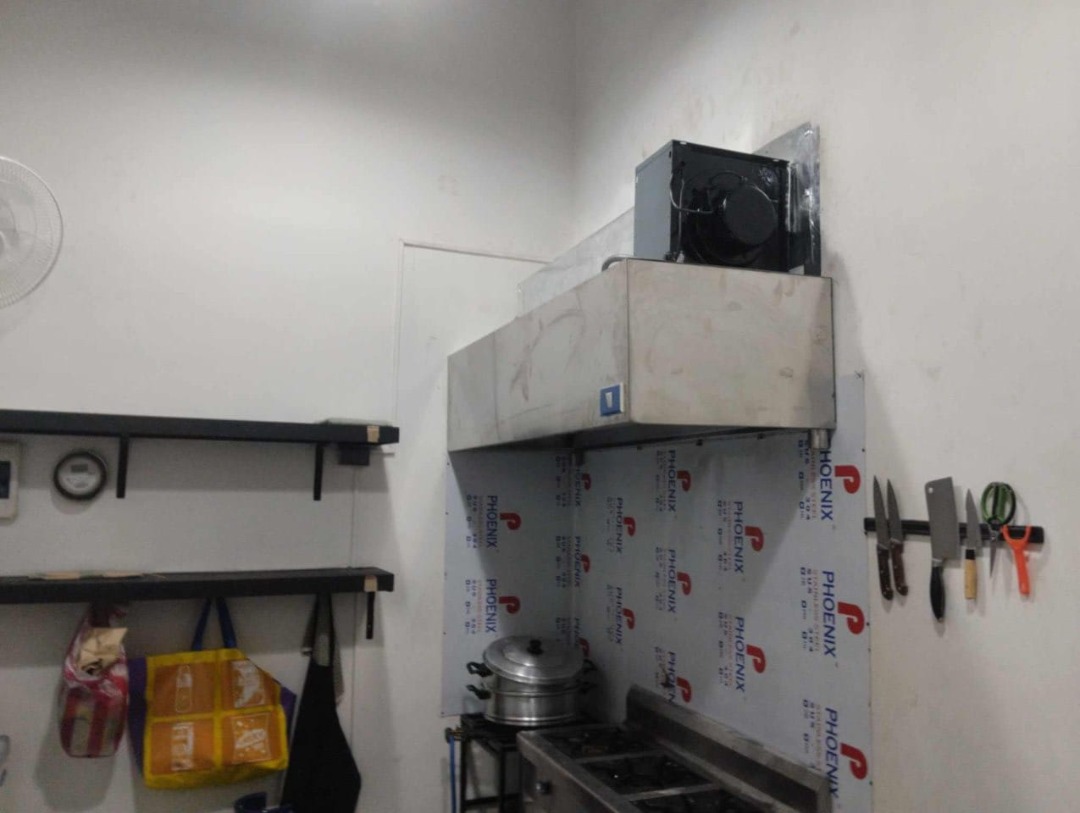 Stainless Kitchen Hood SS304 Installation Complete, Commercial ...
