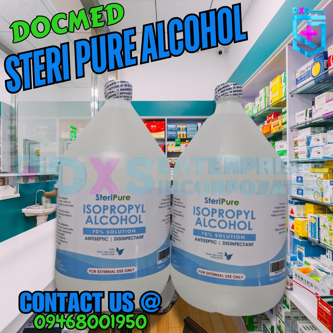 STERIPURE ISOPROPYL ALCOHOL 70% SOLUTION 3.7 LITERS, Beauty & Personal ...